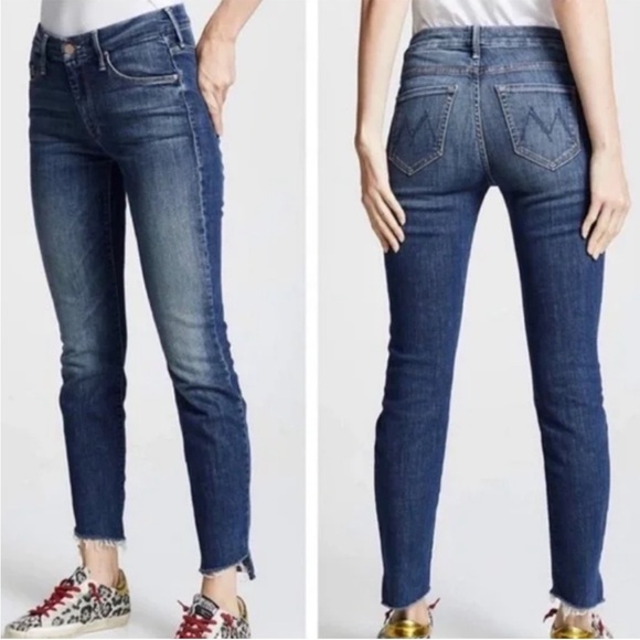 MOTHER | Jeans | Mother The Looker Fray Ankle Straight Leg Jeans With ...